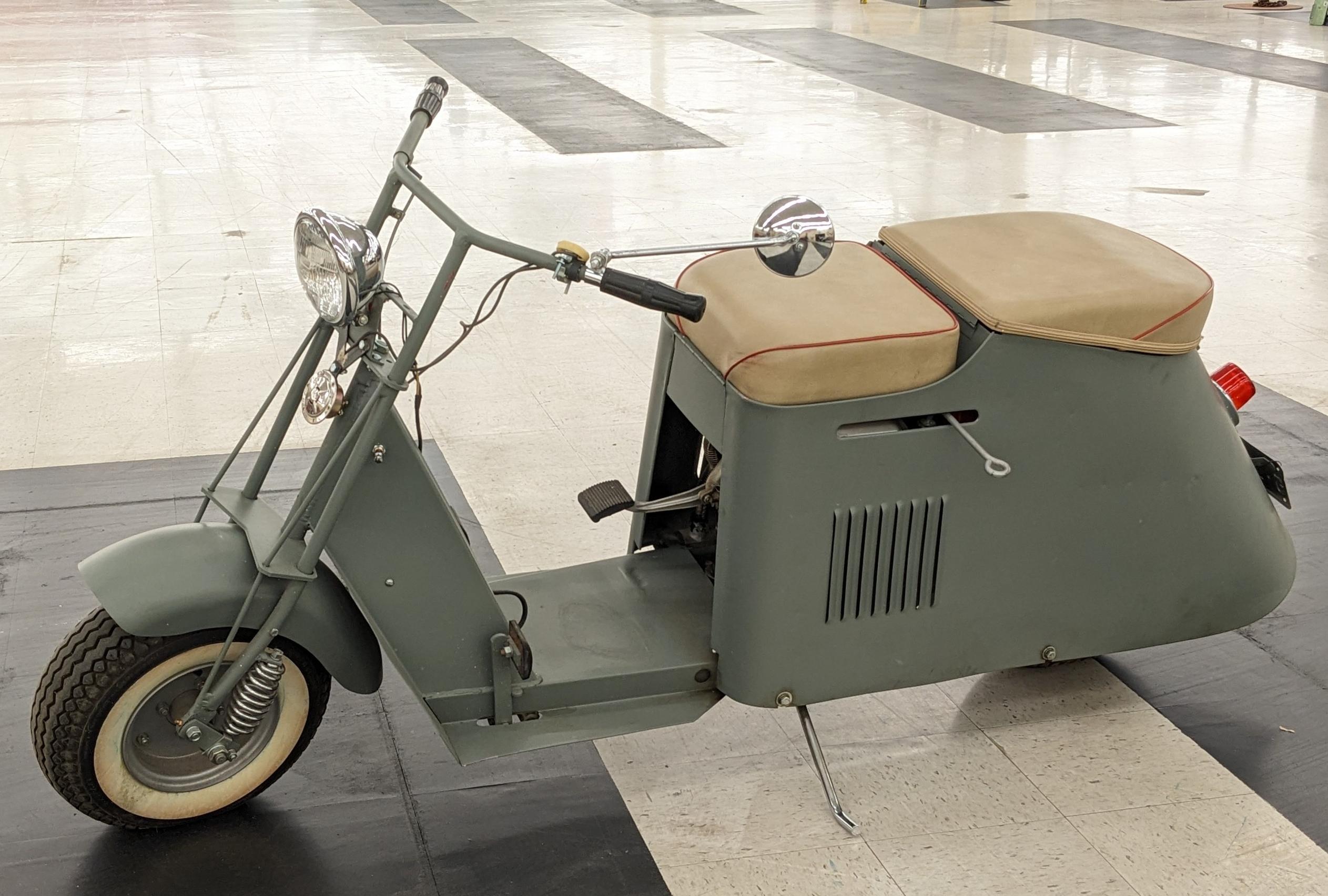 At Auction: 1950 Cushman Step Through Scooter
