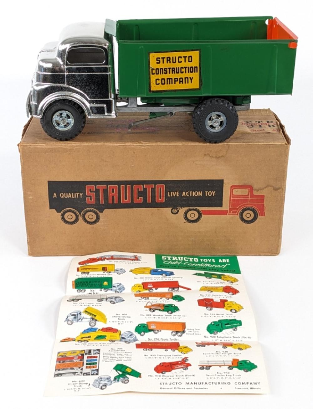 At Auction: Structo No. 644 Hi-Lift Dump Truck w/ Box