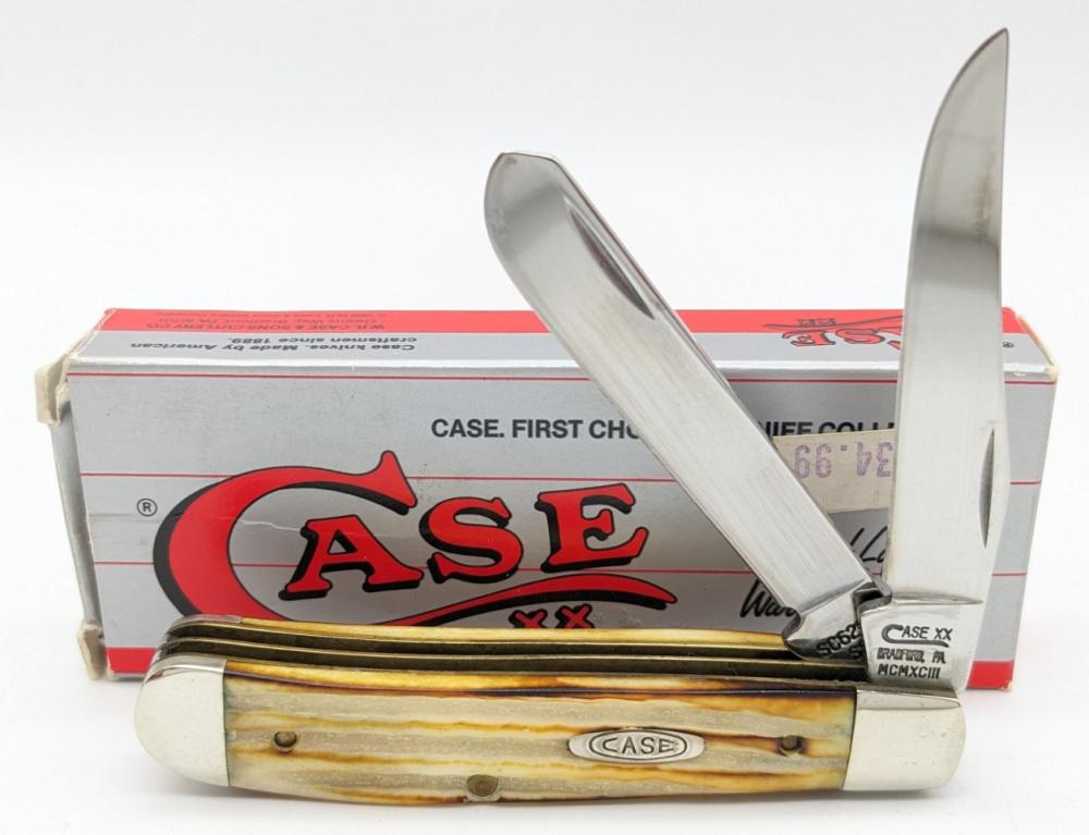 At Auction: 1993 Case XX Numeral Tang Stamp Second Cut Bone Mini ...