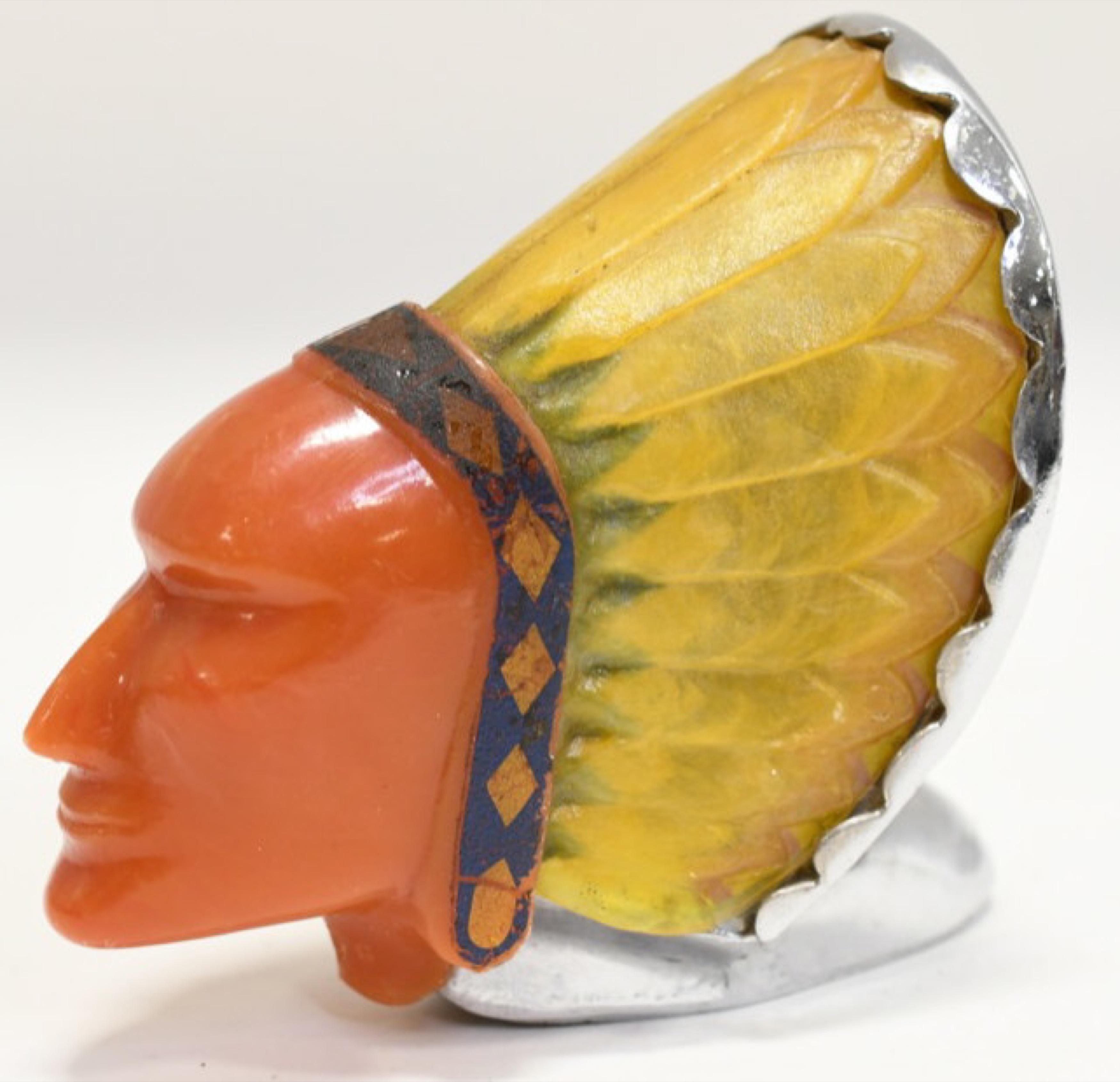 Sold Price: 1950 Blackstone Bakelite Indian Head Mascot Light - January ...
