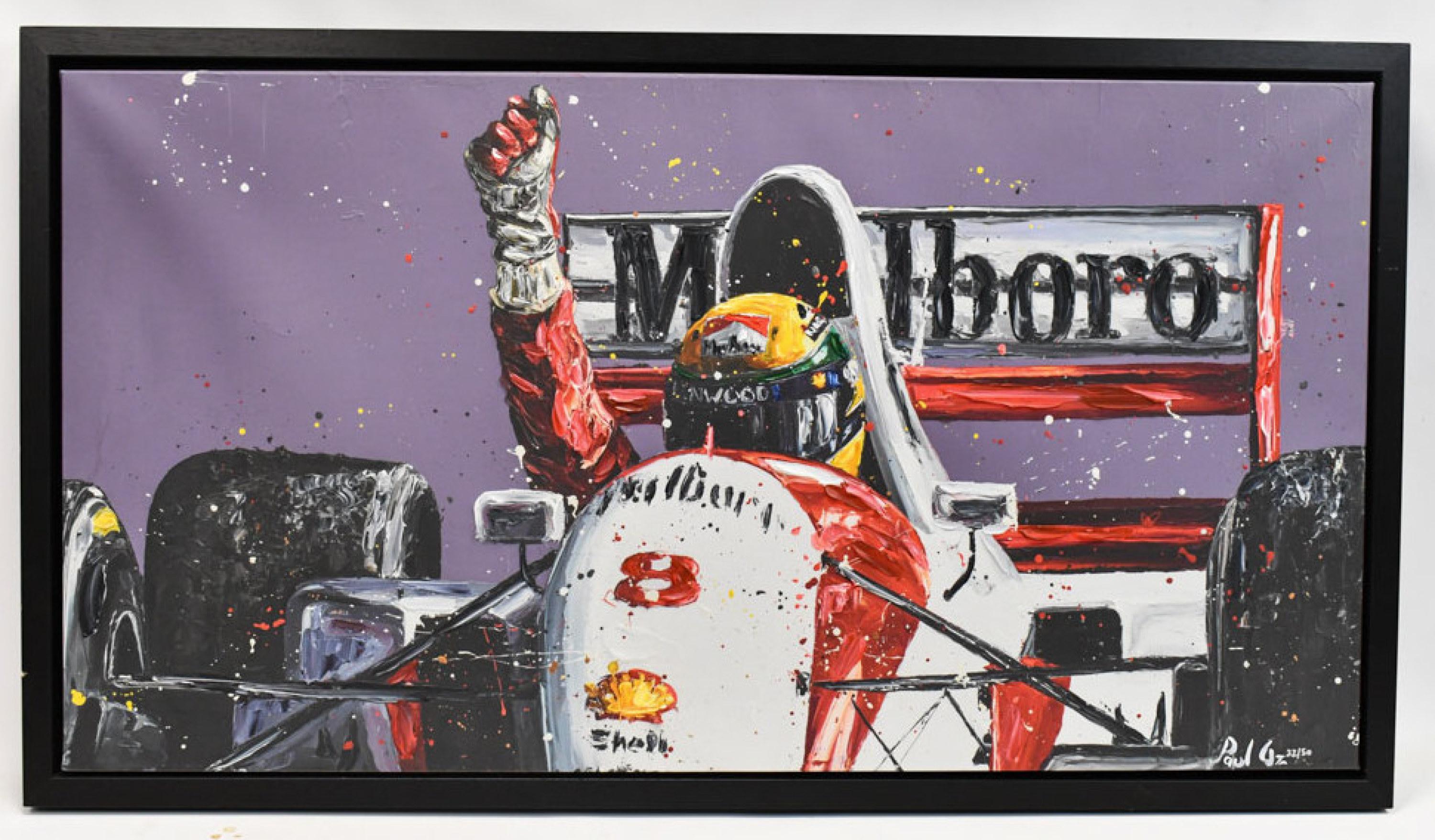 At Auction: Ayrton Senna Last Win Adelaide 93 Paul Oz Artwork