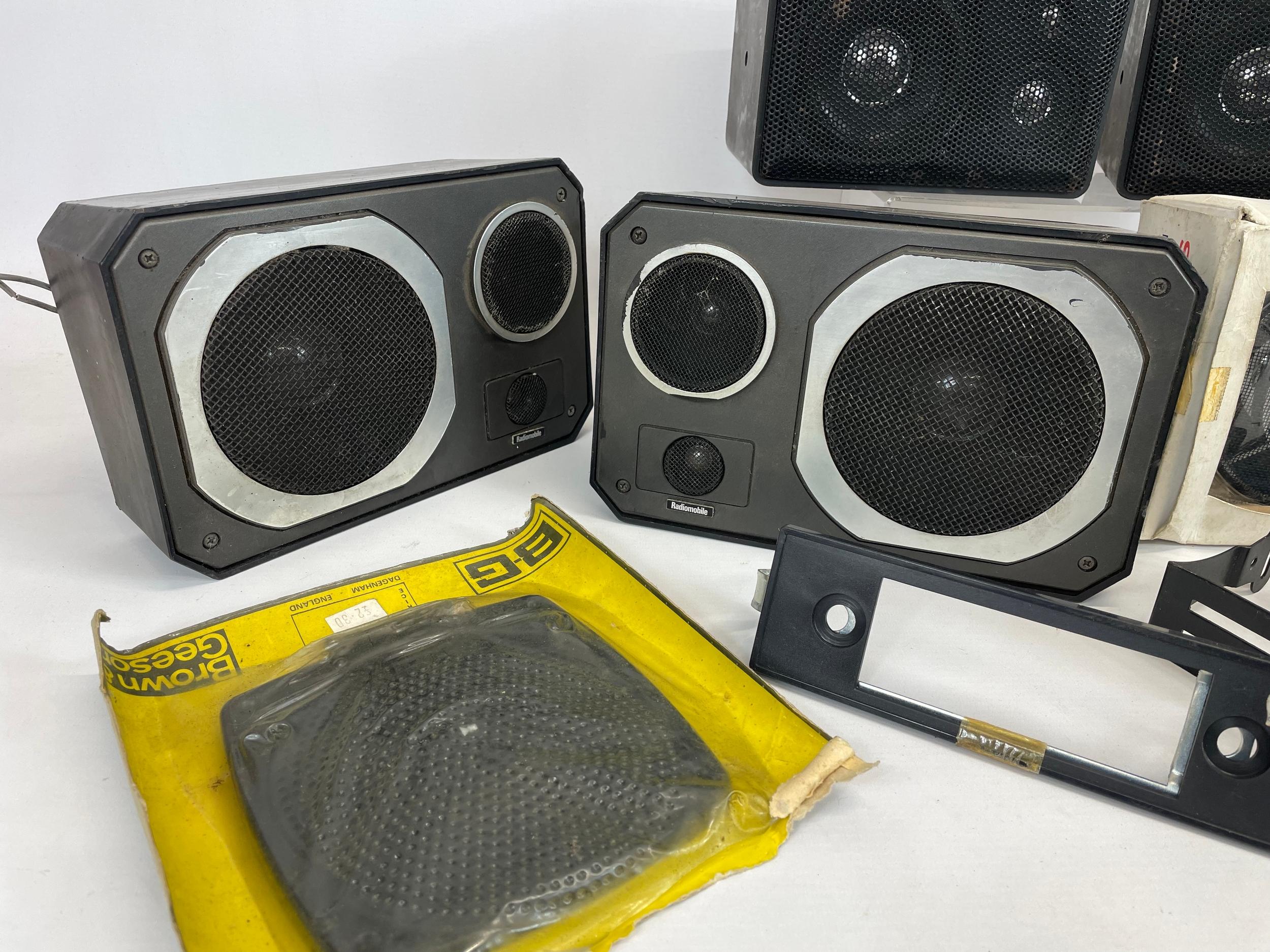 Sold Price: 3 sets of car speakers. Sharp 25w Hi-Fi Car Stereo System ...