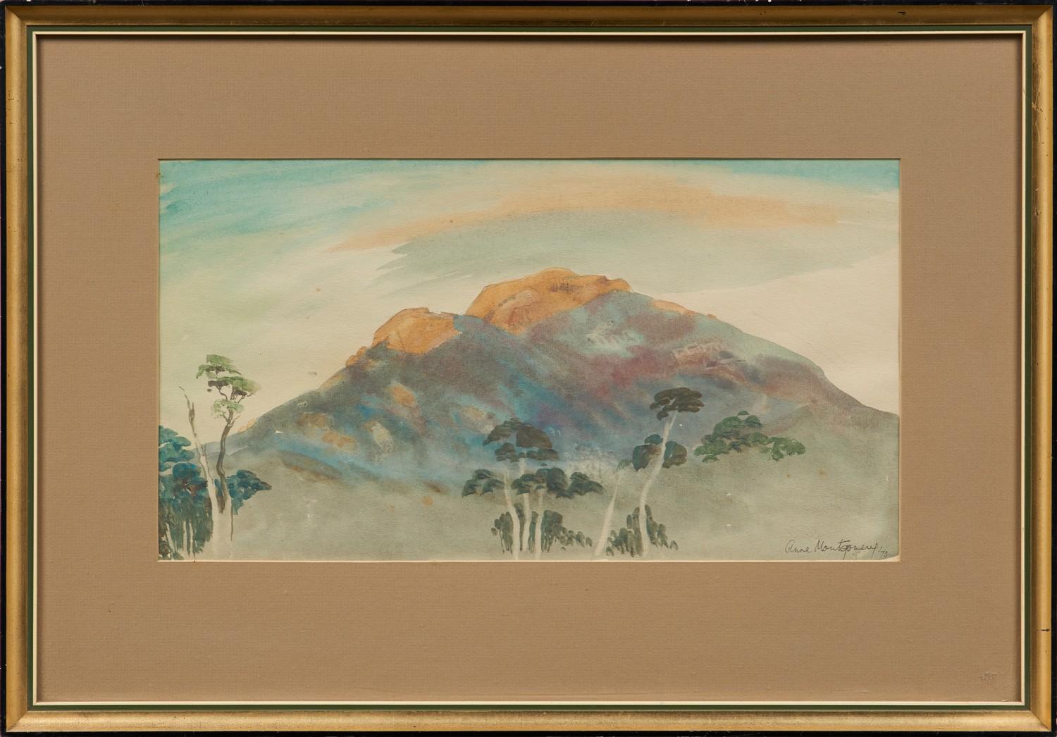 Lot - ANNE MONTGOMERY (1908-1991) Landscape (Wilsons Promontory) 1973 ...
