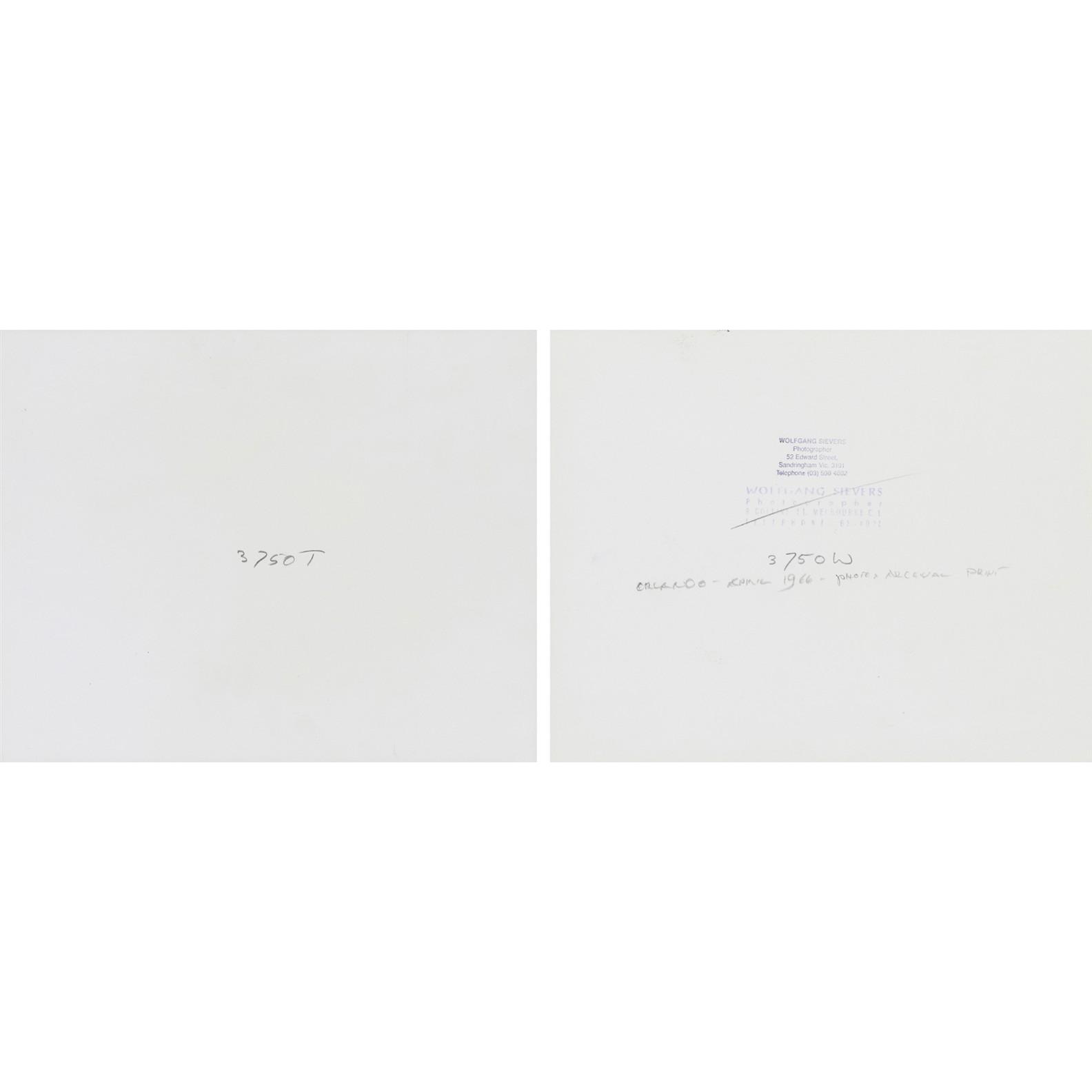 Lot - WOLFGANG SIEVERS (1913-2007) Gramp & Sons Orlando Wines, Rowland ...