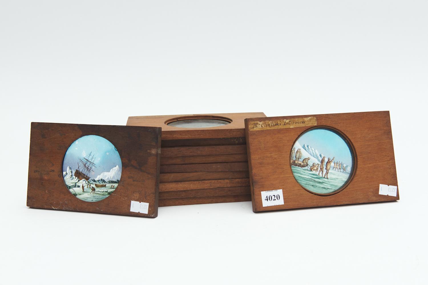 Lot - A COLLECTION OF ELEVEN MAGIC LANTERN SLIDES, INCLUDING FOUR ...