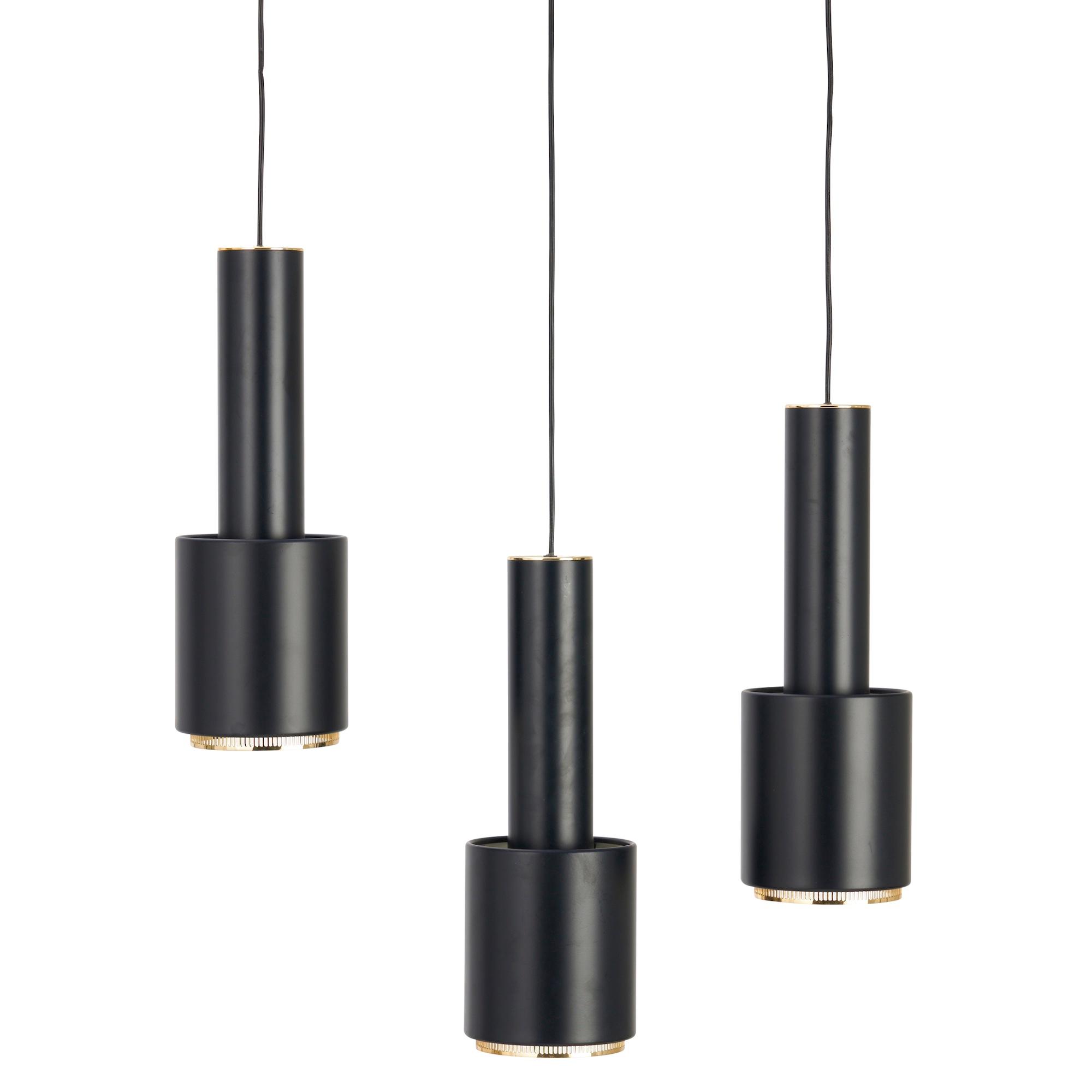 Lot - ALVAR AALTO THREE 'A110 HAND GRENADE' PENDANT LAMPS FOR ARTEK