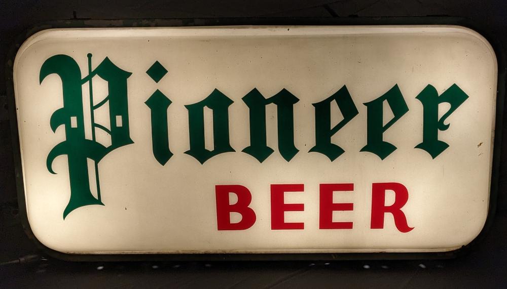 Sold at Auction: OUTDOOR LIGHTED SIGN PIONEER BEER THERESA WISCONSIN (2 ...