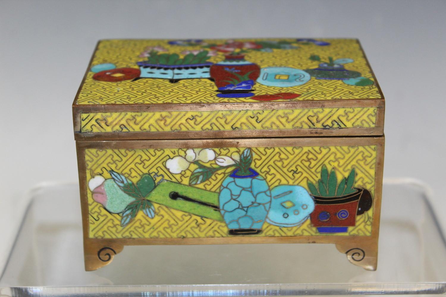 At Auction: Chinese Cloisonne Box