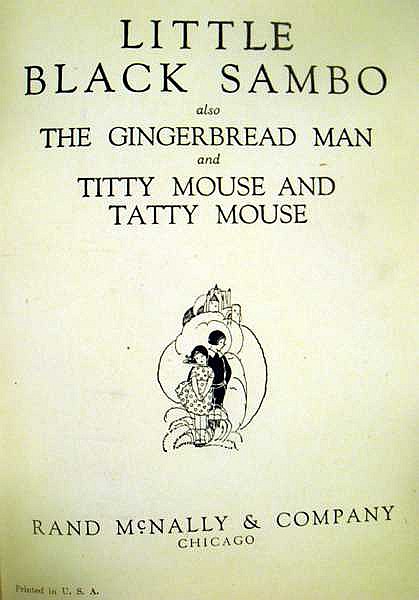Sold Price: LITTLE BLACK SAMBO ALSO THE GINGERBREAD MAN AND TITTY MOUSE ...