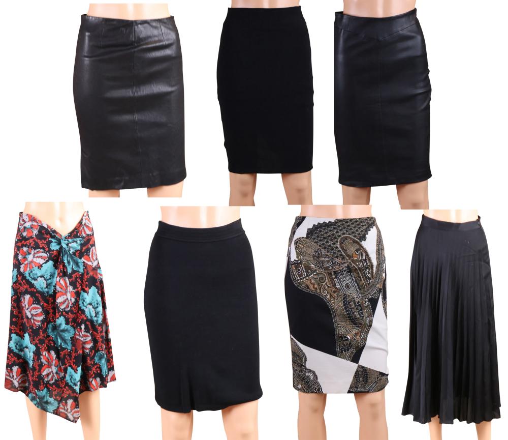 Lot - Group of Seven Designer Skirts
