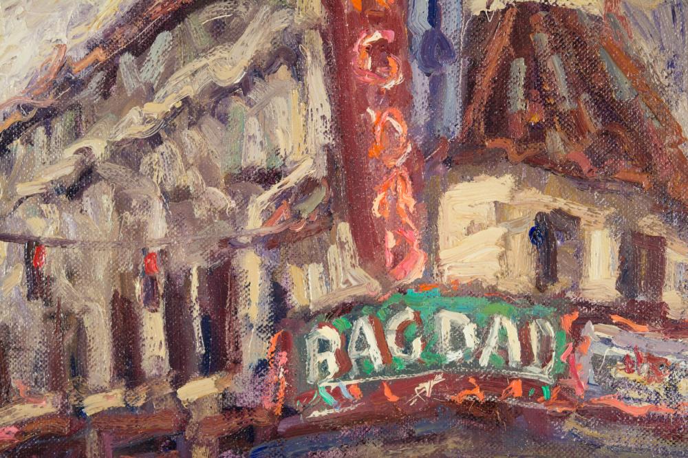 Lot - RODERICK SMITH OIL ON CANVAS, "BAGDAD"