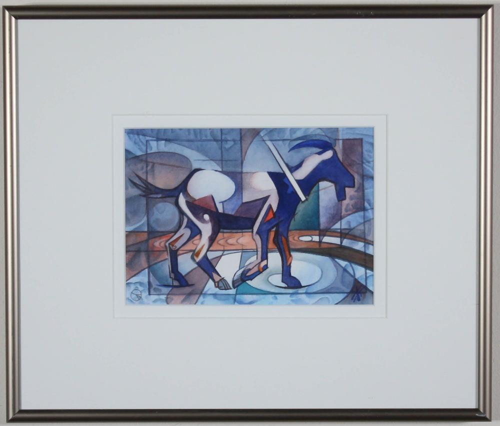 Lot - MARK ALLISON, EIGHT ACRYLICS ON PAPER