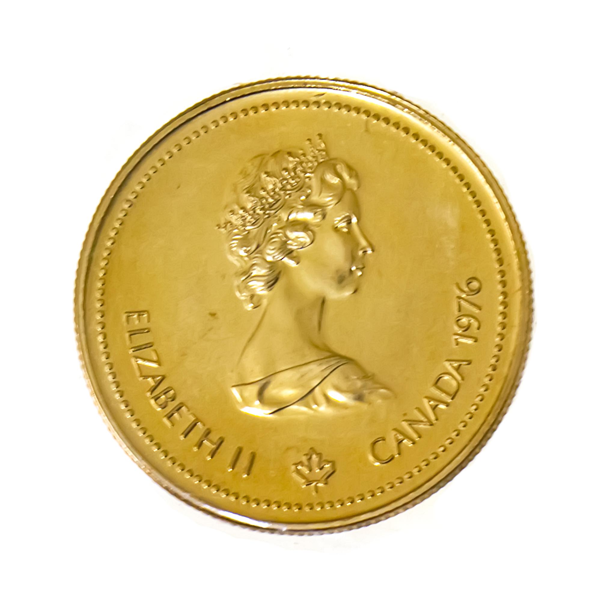 Bid Now: CANADA 100 DOLLARS GOLD COIN, MONTREAL OLYMPIC GAMES, 1976 ...