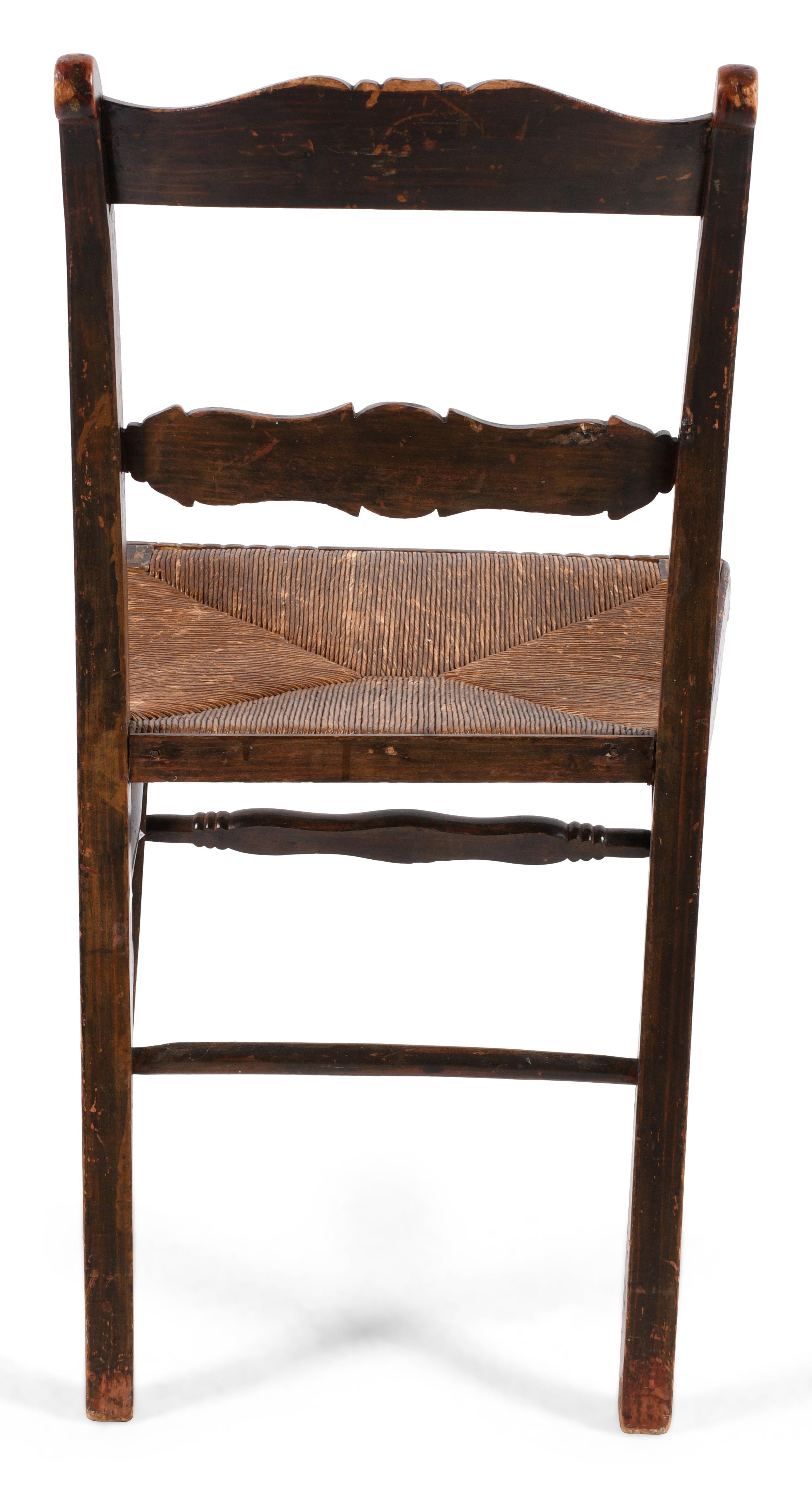 Lot - SET OF FOUR BALTIMORE FEDERAL PARCEL-GILT GRAIN PAINTED FANCY ...