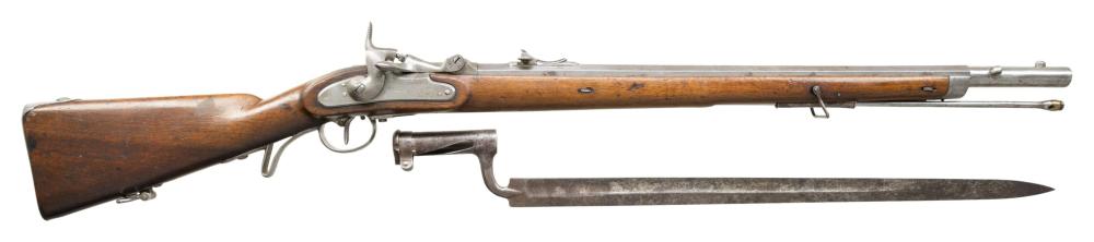 Sold at Auction: AUSTRIAN 1854/67 WANZL JAGER SINGLE SHOT RIFLE.