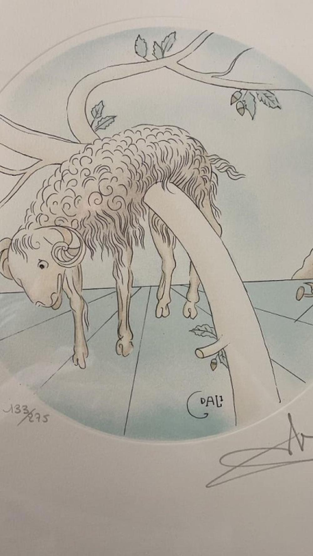 Lot - SALVADOR DALI "ARIES" ZODIAC SERIES SIGNED LITHO