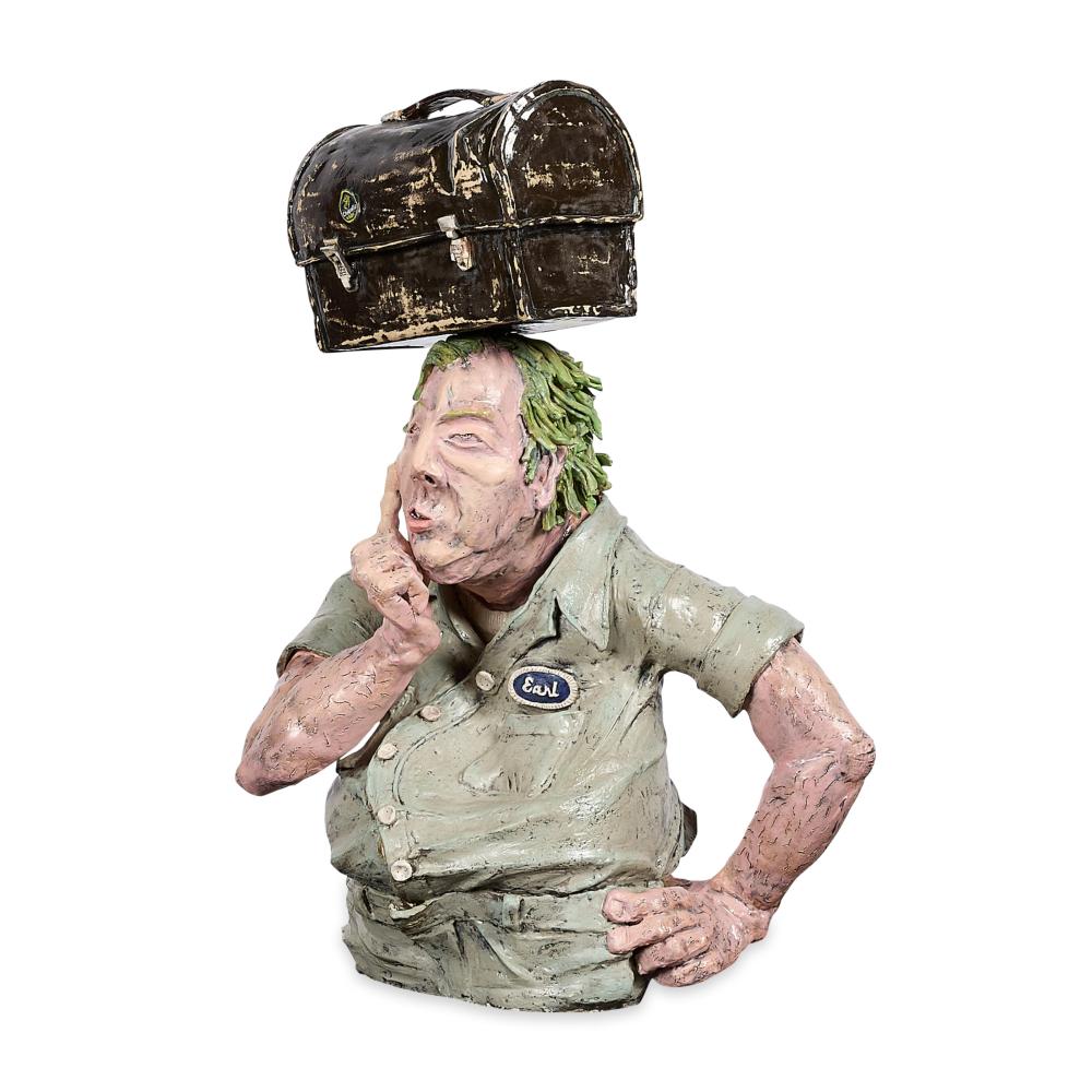 Lot - Gena Fowler "Earl" Ceramic Sculpture