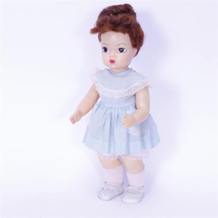 Lot - Terri Lee Doll in blue dress. Vinyl / hard plastic.