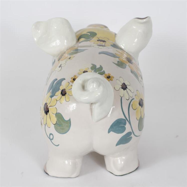 Lot - LARGE Rare Kay Finch California Art Pottery figure, Grandpa Pig.