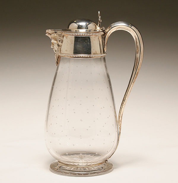 Lot - Hamilton and Crichton Scottish silver claret jug;