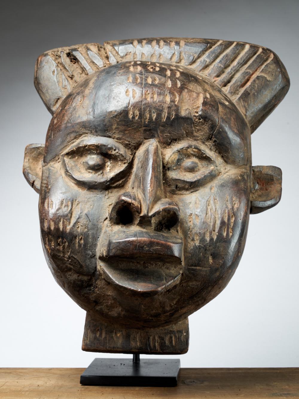 Bamum Helmet Dance Mask, Grasslands, Cameroon - Tribal Art
