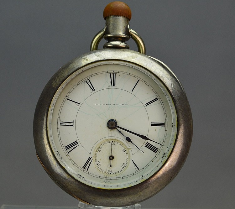 Sold Price: Columbus Watch Co. Coin Silver Pocket Watch - September 6 ...