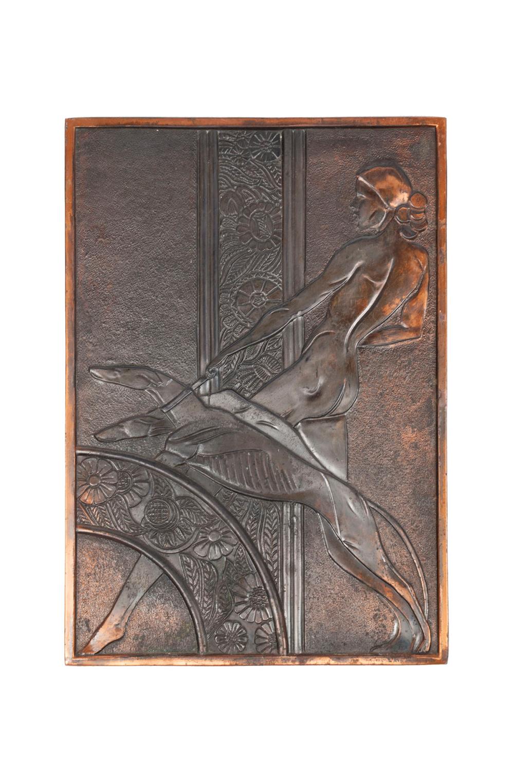 Lot - ART DECO BRONZE RELIEF