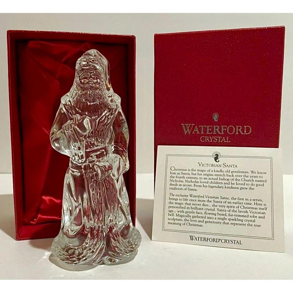 At Auction: 1st Edition WATERFORD Crystal Victorian SANTA CLAUS