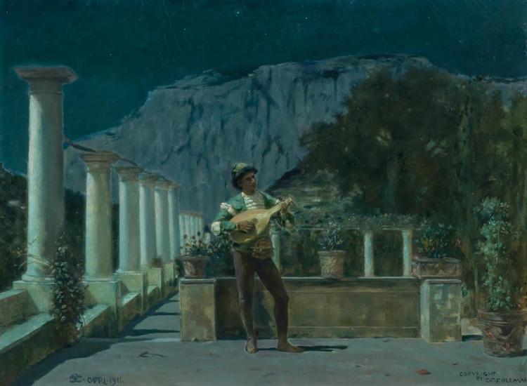 Lot - CHARLES CARYL COLEMAN, American (1840-1928), Capri, 1911, oil on ...