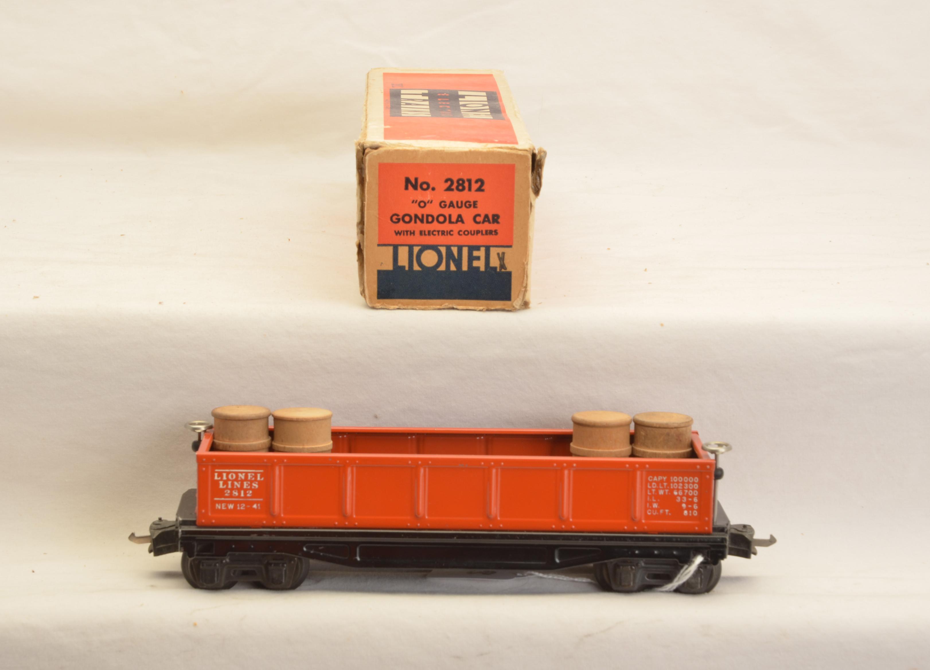 Sold Price: Lionel Prewar O Ga. 2812 Burnt Orange Rubber-Stamped ...