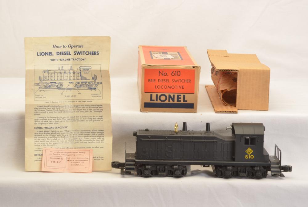 Sold Price: Lionel Postwar 610 Erie NW2 Switcher MINT Boxed - February ...