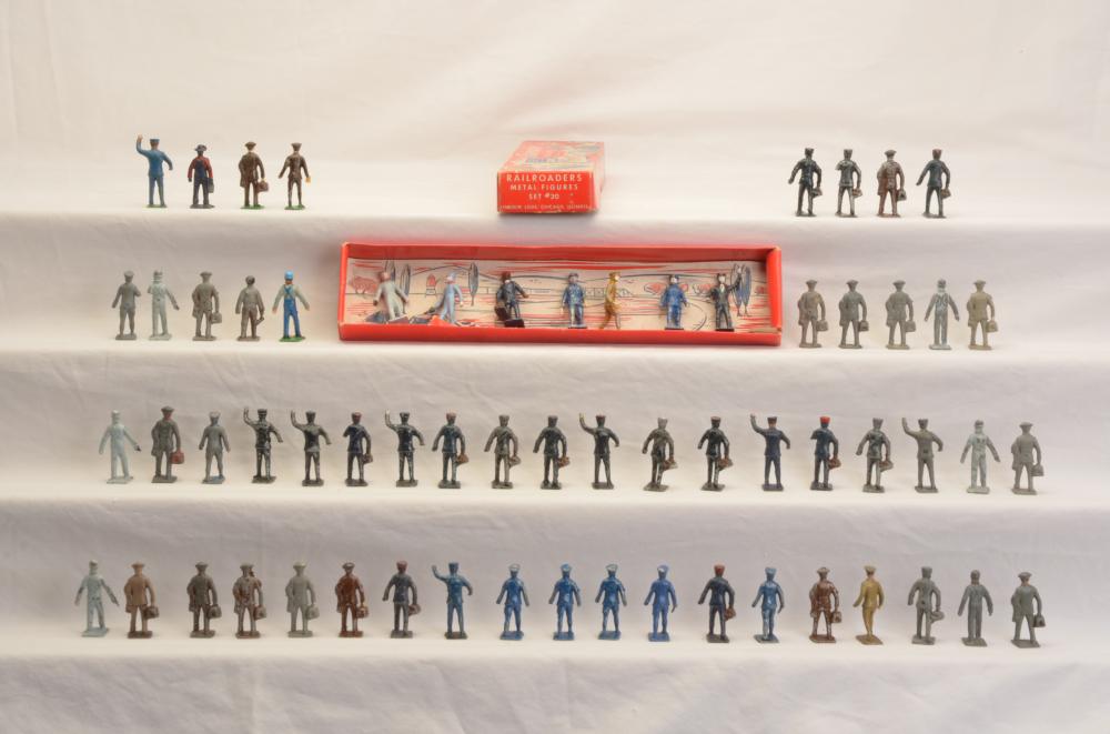 Sold Price: Lincoln Logs Set No. 30 Railroaders Metal Figures Boxed ...