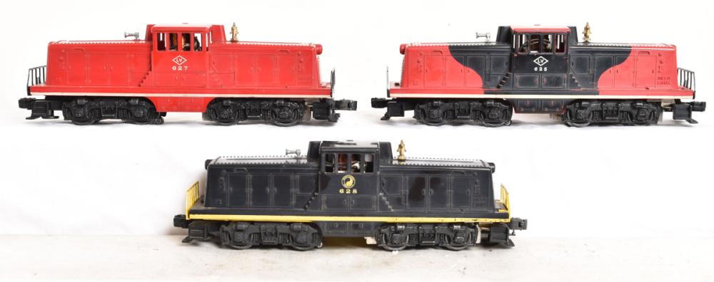 Sold Price: Lionel Postwar 625 LV, 627 LV and 628 NP 44 Tonner ...