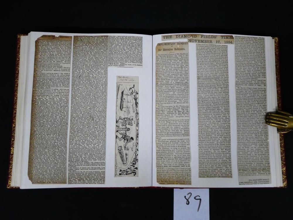 At Auction: Sir Hercules Robinson - A Beautiful Fine Binding