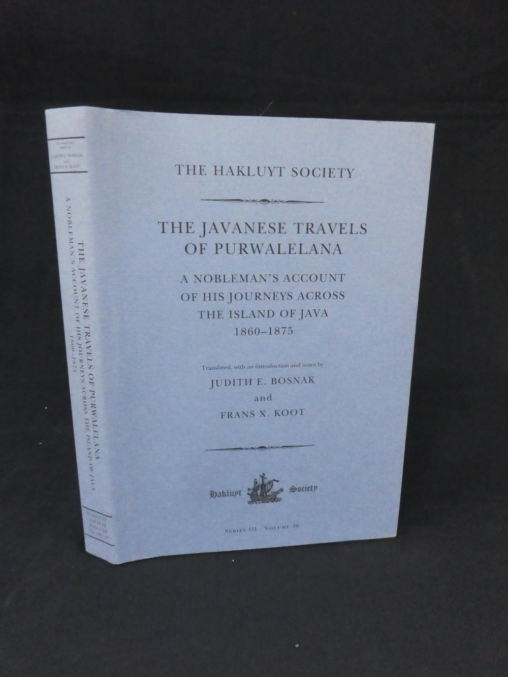 Sold at Auction: 1860-1875 Javanese Travels of Purwalelana Hakluyt Society