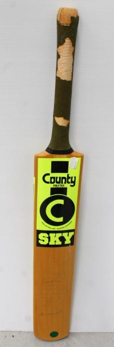 Lot - An Australian Made Signed County Cricket Bat,