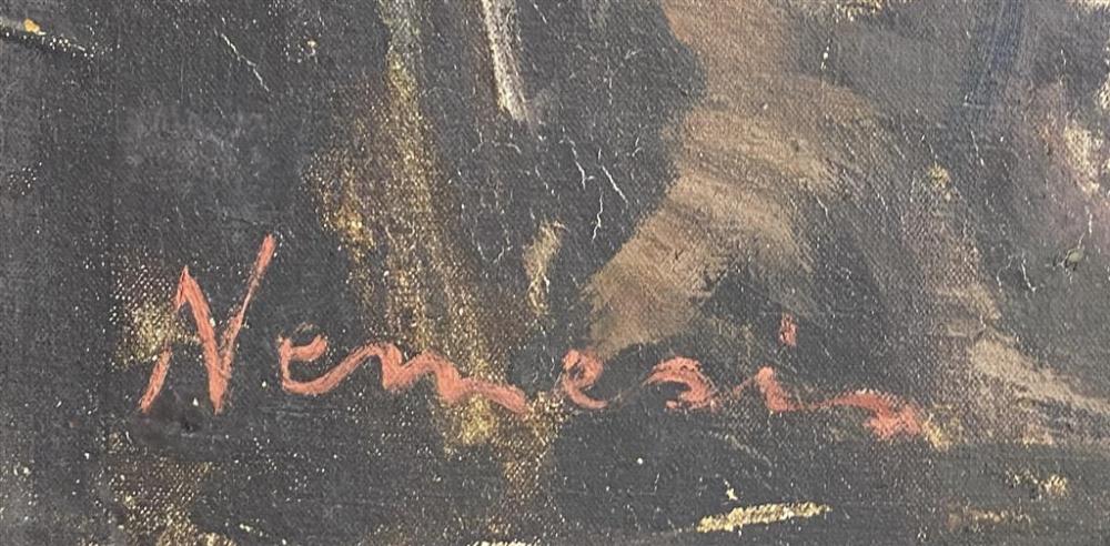 Lot - Nemesis (20th Century) The Horror Oil on canvas on board