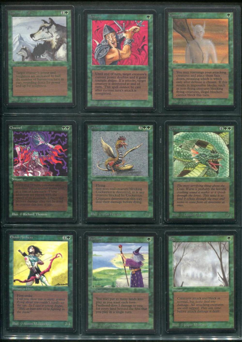 Sold Price: 1993 Magic the Gathering MTG Beta Complete Set - June 3 ...