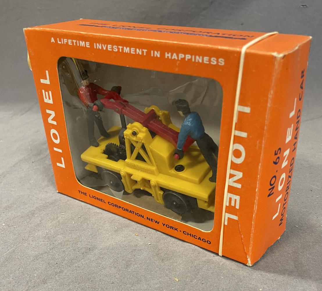 Sold Price: NMINT Boxed Lionel 65 Handcar - May 3, 0122 10:00 AM EDT
