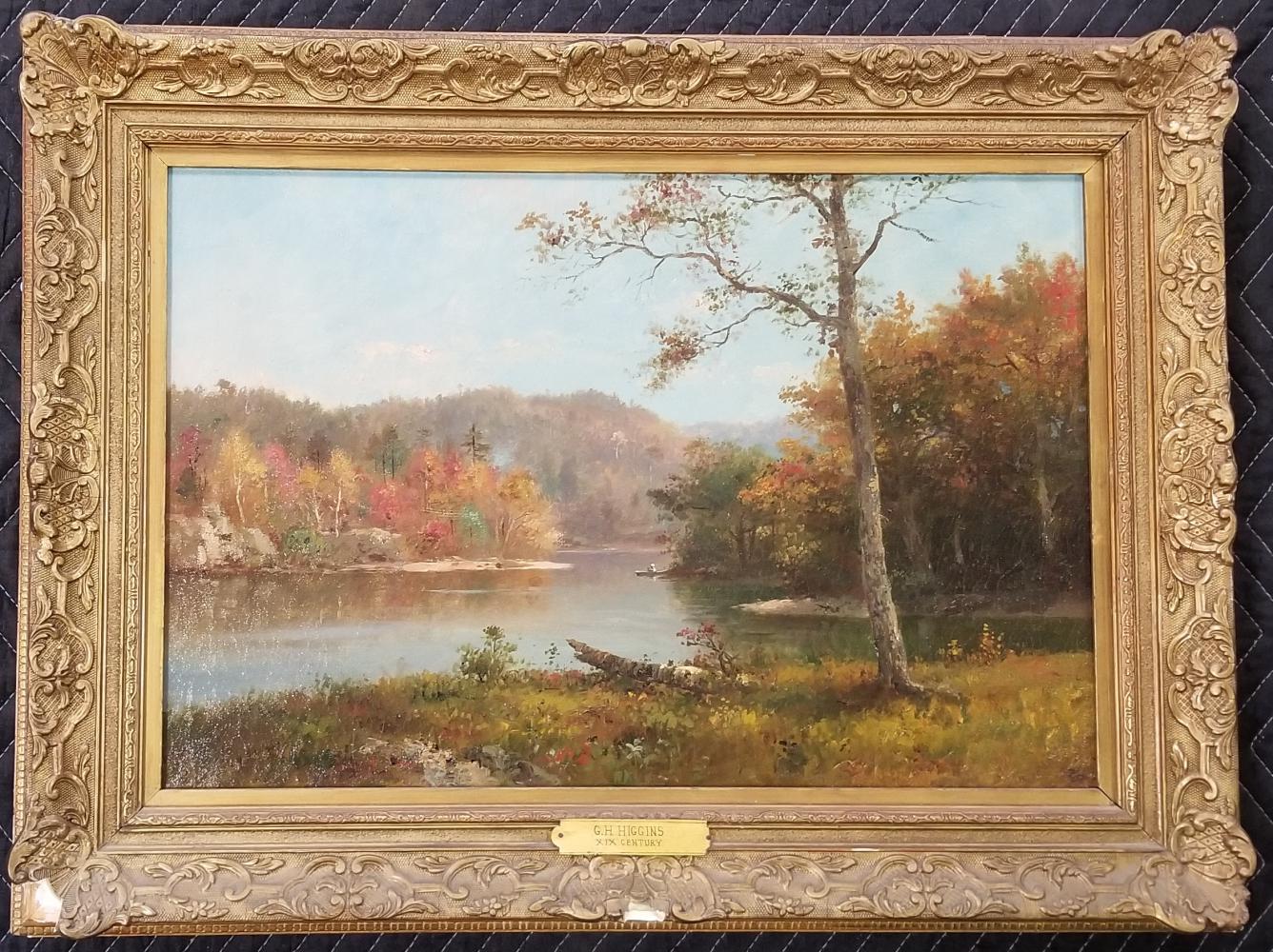 Sold Price: George Frank Higgins, Pastoral Scene, O/C - July 3, 0122 10 ...