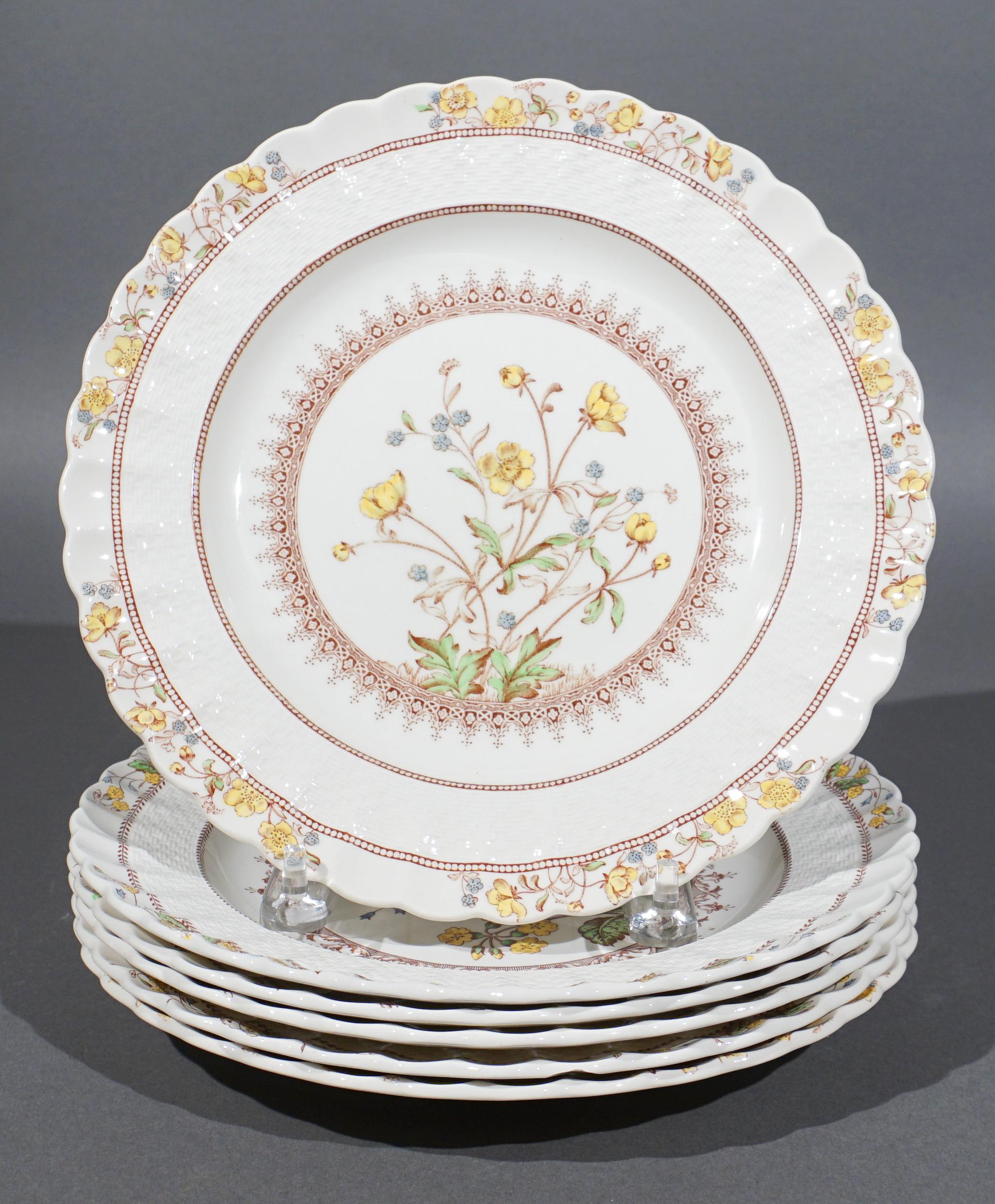 Lot - Six Spode 'Buttercups' Dinner Plates